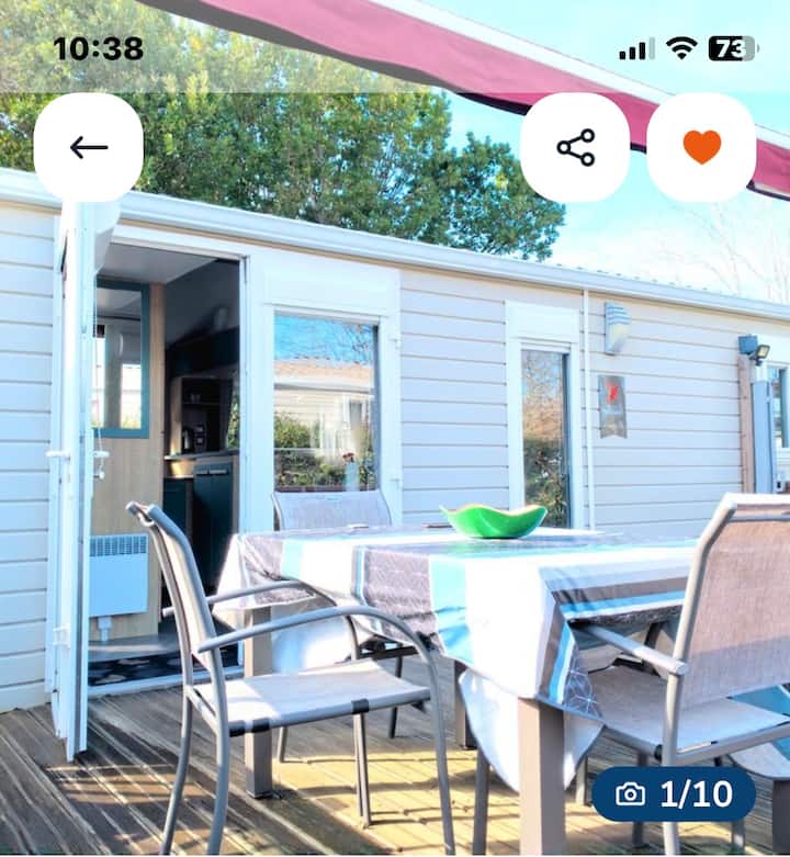 Mobil-home Climatisé Tout éQuipé Camping 4 * - Sanguinet