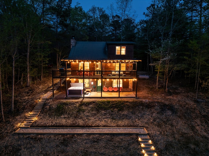 Mountain Xmas Getaway|firepit|hottub|games Room - Mineral Bluff, GA