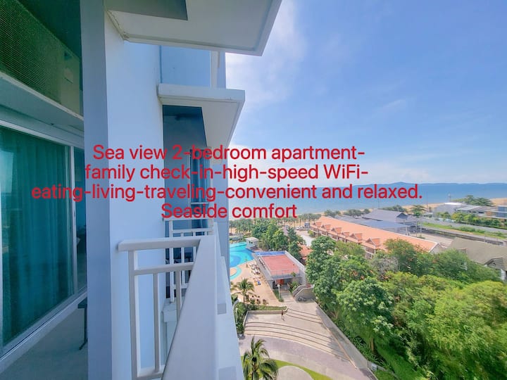 2/@819r-lumpini A栋2卧室8楼海景.海滩.wifi - Pattaya