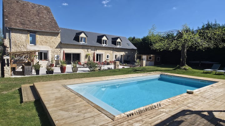 Gîte Du Bois Richer 4 * * * * Avec Piscine - Maine-et-Loire