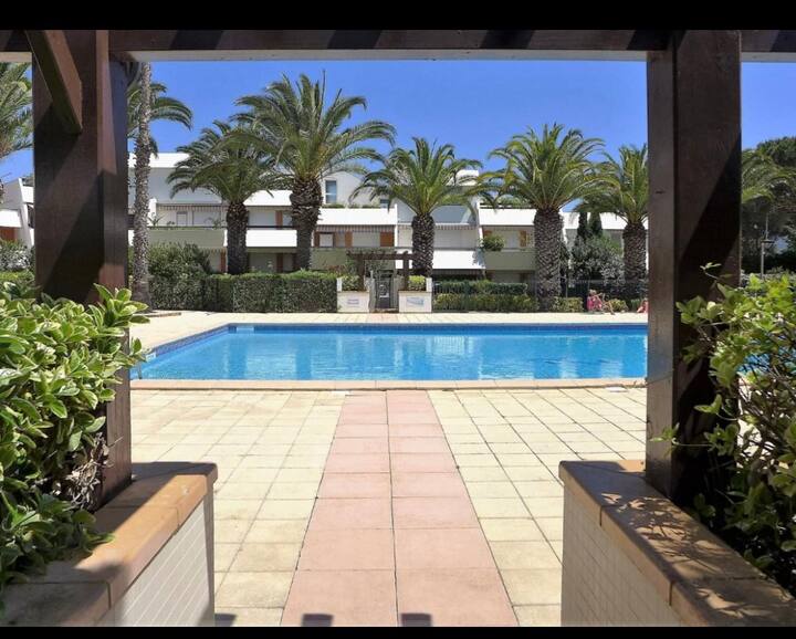 Studio Rez Jardin Piscine Parking Wifi Cyprianes - La Grande-Motte
