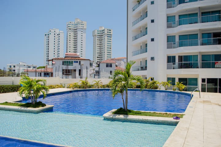 Hermoso Apartamento Rodadero Sur Condominio Aragoa - Santa Marta