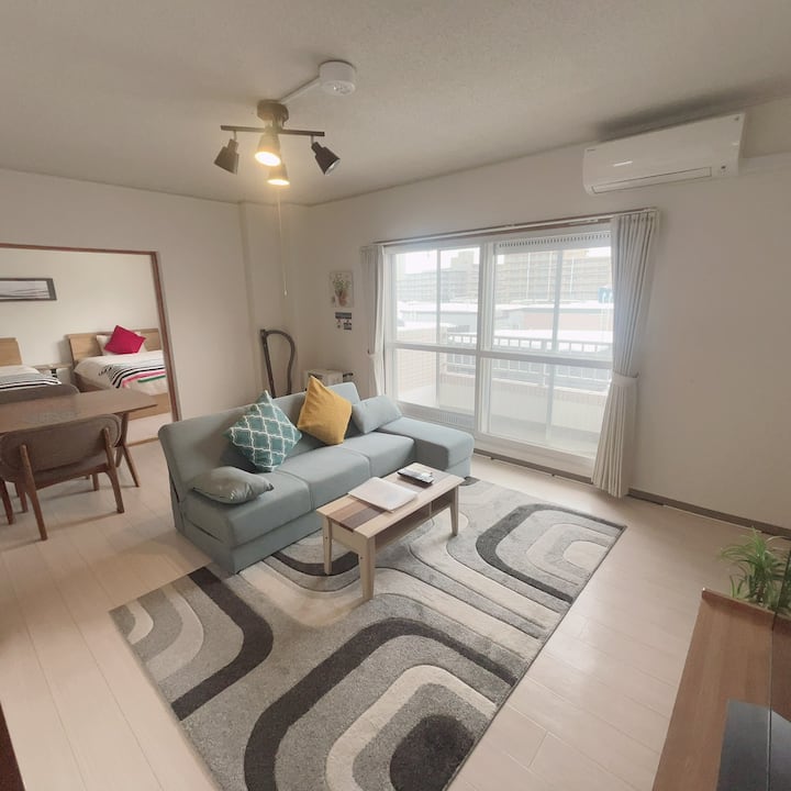 札幌中心部から地下鉄で18分！最大６人宿泊可能、無料駐車場付き - Sapporo