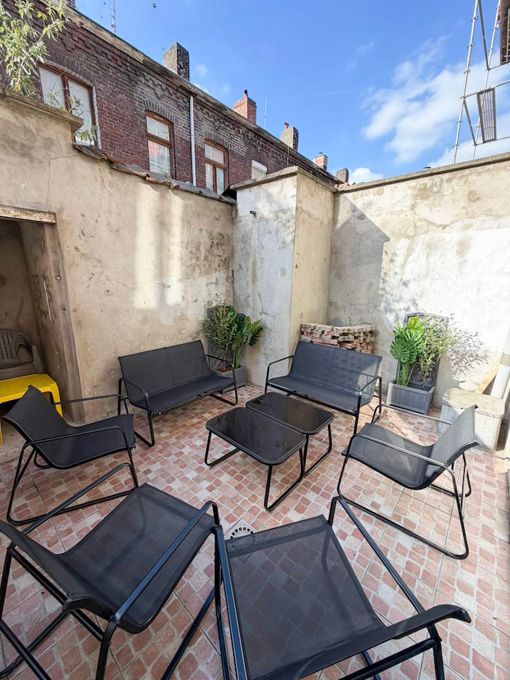 Grande Maison Moderne - 6 Chambres à Roubaix - Courtrai