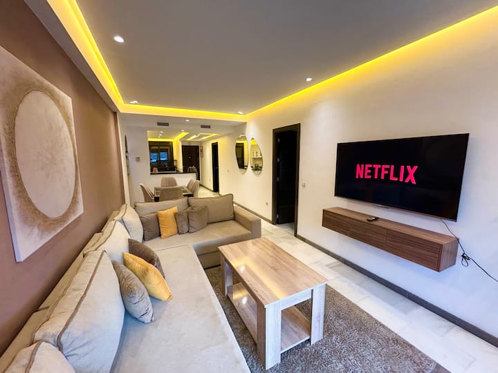 Marina Bay Comfy Apartment -Beach View Balcony - Tanger