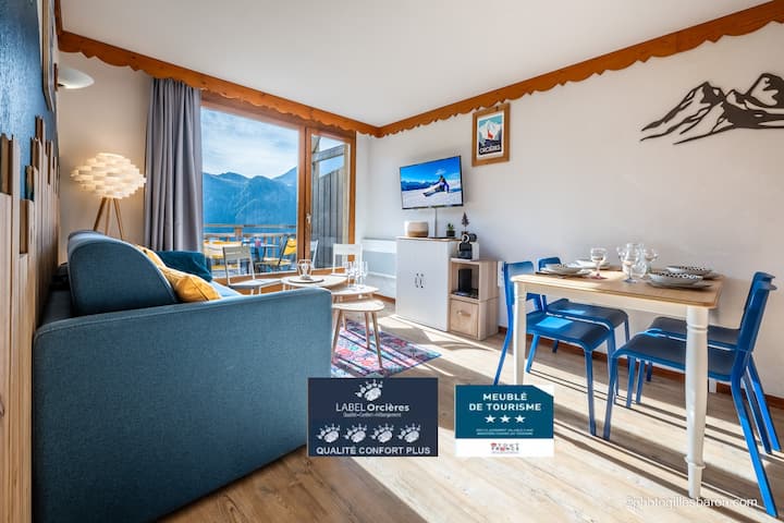 T3 Vue Montagne, Parking, 80m Pistes,  Wi-fi Fibre - Orcières
