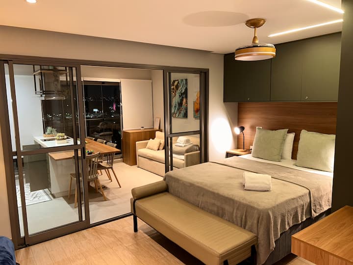 Cozy Studio Near Gru Airport•fastwifi•selfcheck-in - Guarulhos