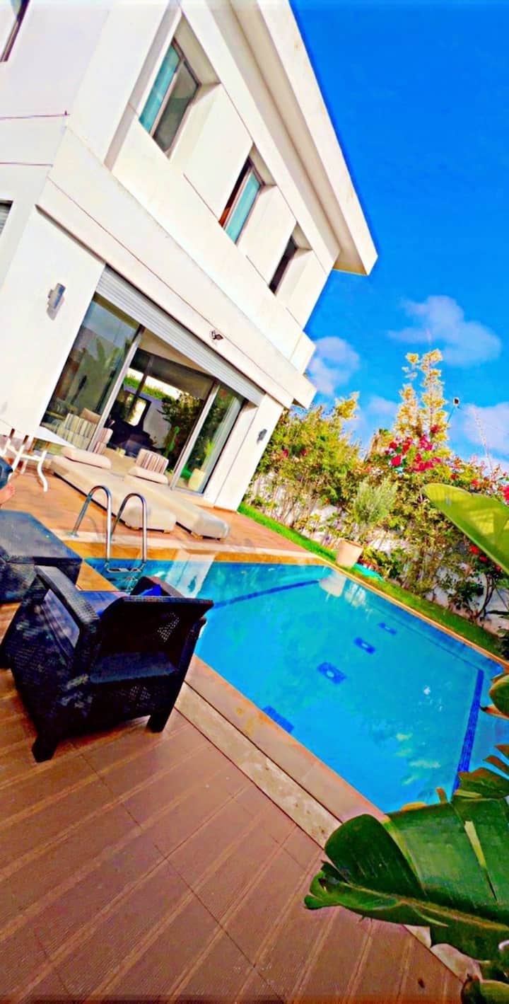 Villa Panoramique Avec Piscine Privée - Casablanca