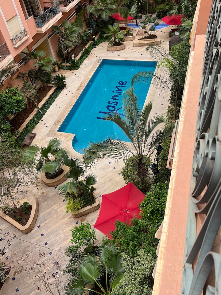 Confort Appart 2 Chambres Avec Piscine Majorelle - Marrakech
