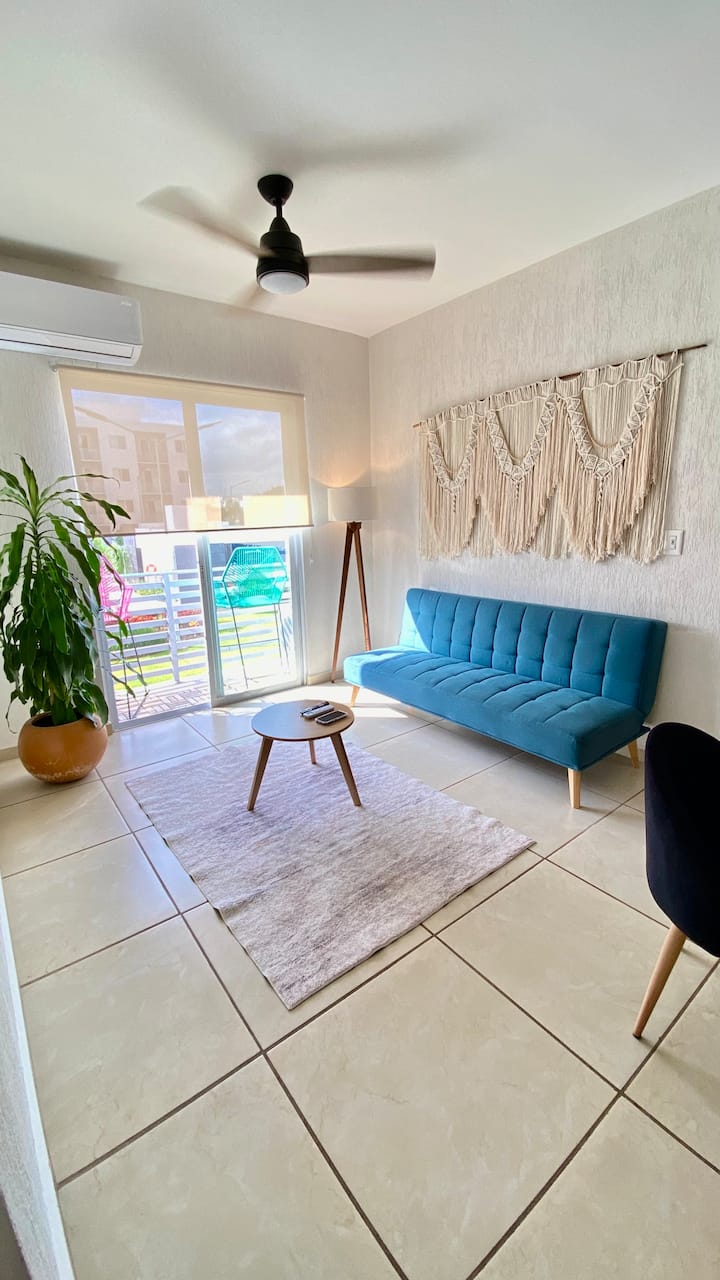 Bello Departamento A 17 Min Del Aeropuerto/cancun. - Cancún