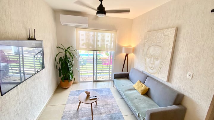 Bello Departamento A 17 Min Del Aeropuerto |Cancún - Cancún