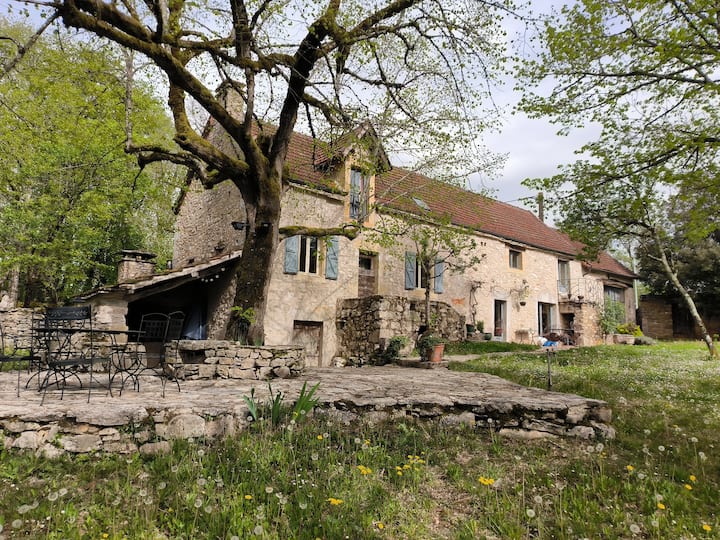 Maison De Charme Avec Vue Et Tranquillité - Saint-Cirq-Lapopie