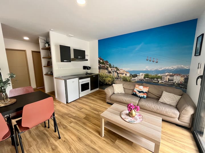 Gîte 2 Chambres, 3 Lits, Terrasse, Parking, Clim - Charavines