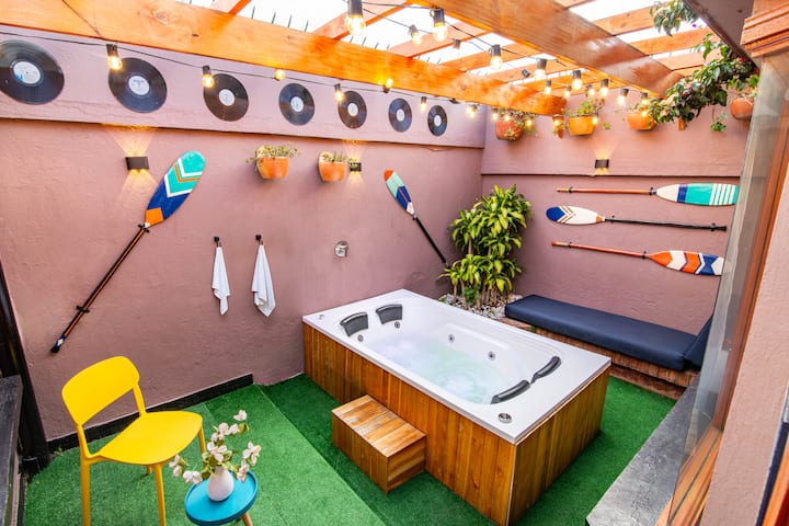 ®Jacuzzi Portobello Artist House ~Chimney + Garden - Bogota