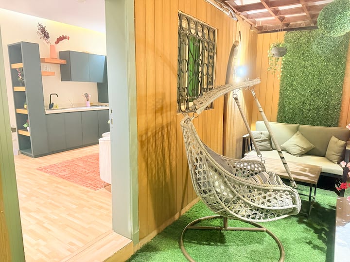 ١٠٦شقة غرفة وصالة + جلسة خارجية في حي الياسمين - Riyadh