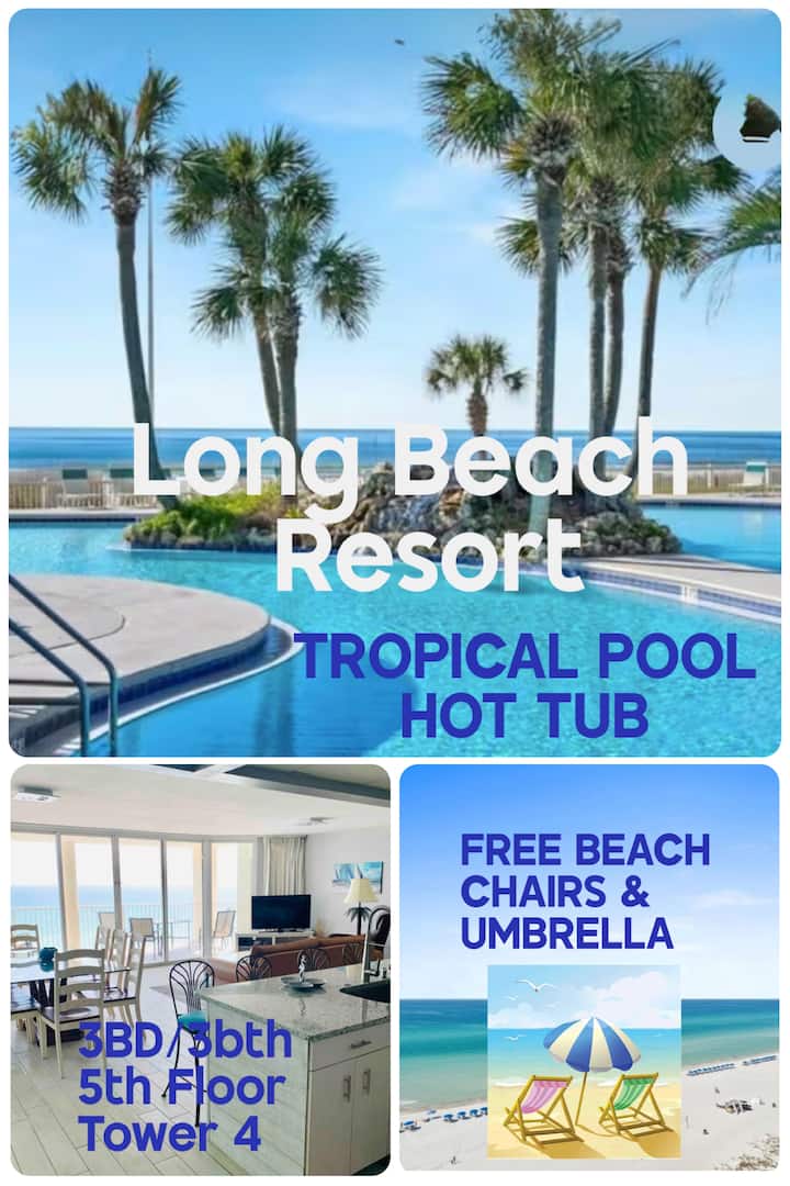 Panama City Beach Oceanfront 3bd/3b Luxury Condo - Panama City Beach, FL