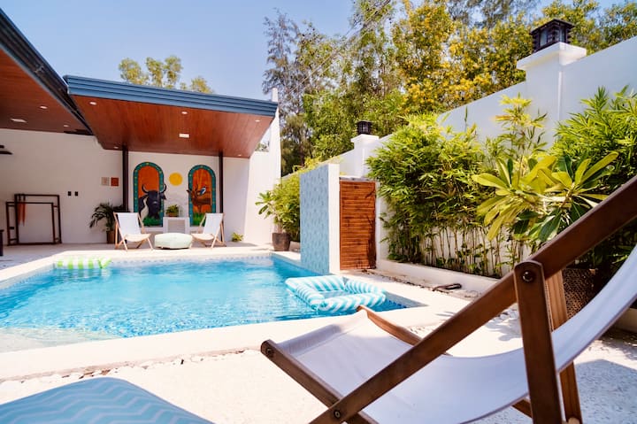 Private 3br Poolside Villa +Kitchen | Pet-friendly - San Felipe
