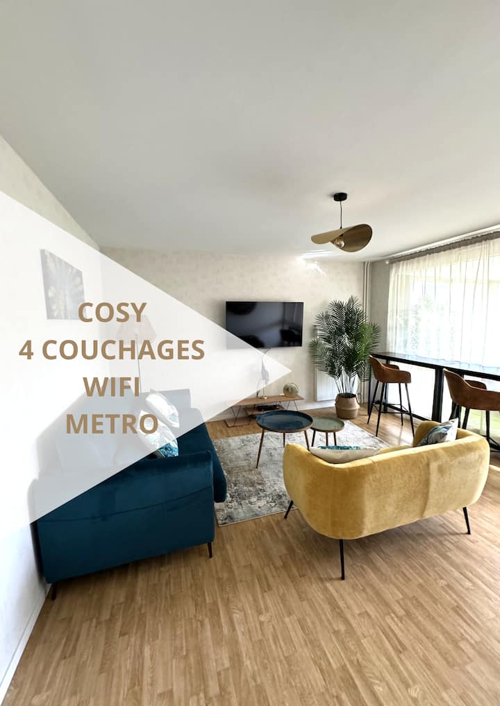 Chantilly • 4 Couchages • Wifi • Métro 5 Mn à Pied - Rennes