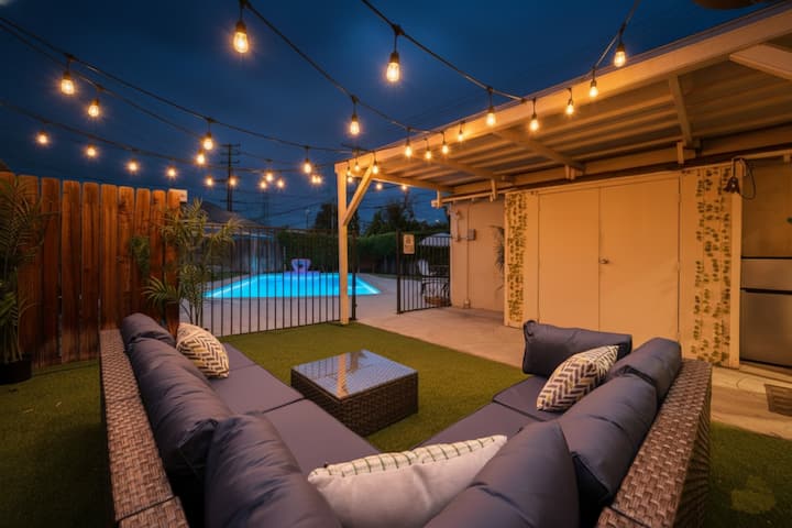 Boho Retreat: Pool, Spa, Patio, Bbq, Games &Studio - Chiba