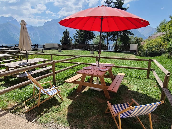 Studio 4/5 Pers, Jardinet, Vue - Les Deux Alpes