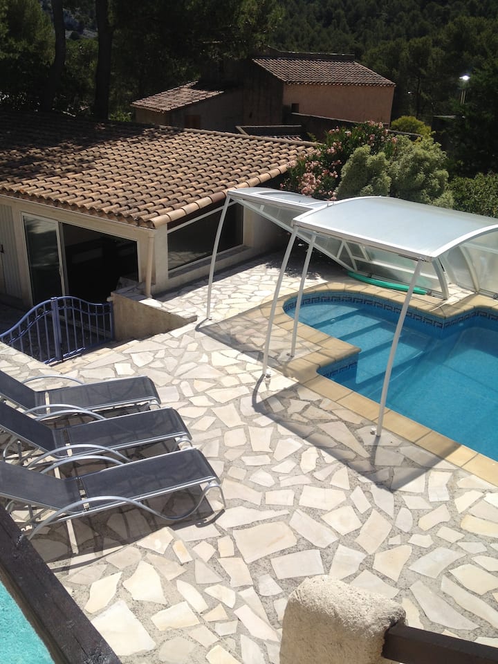 T2 De 50 M2 Climatisé & Piscine Proche De Cassis - Aubagne