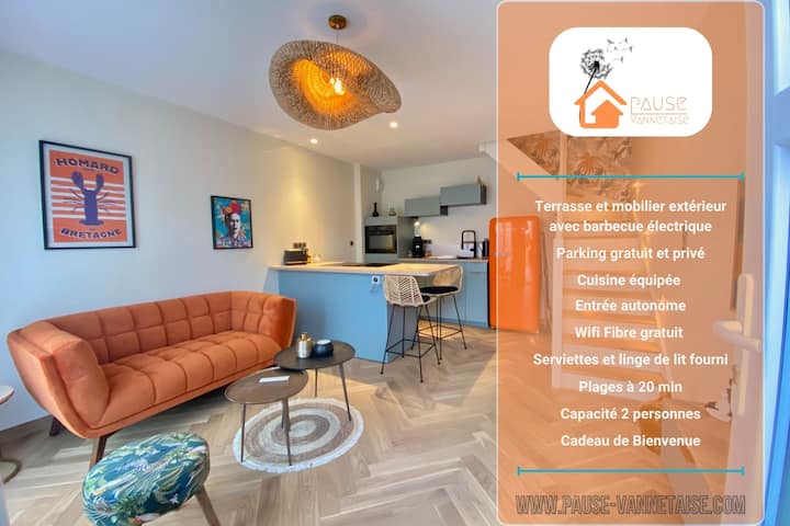 La Pause De Gabin - Terrasse - Parking - Vannes