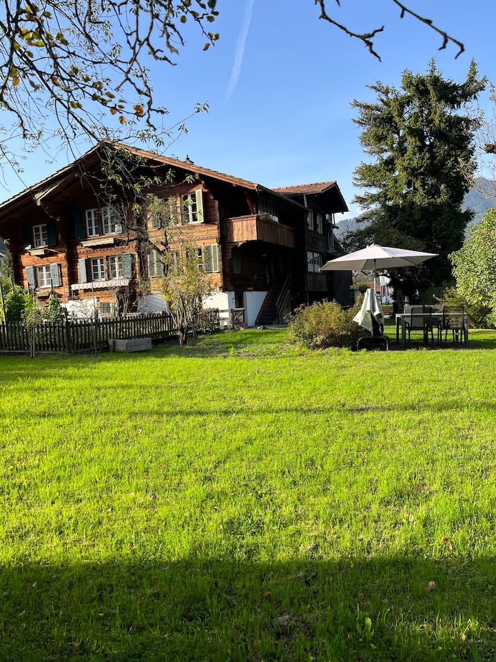 Châlet Heidi, Studio 1-2 Pers. Garten - Wilderswil