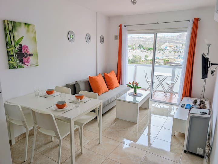 Bright Cosy 1br Apt 7 Min To Beach, Siam Park/mall - Tenerife