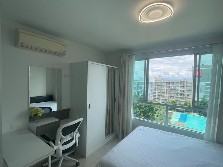 &7 Dcondo一室一卫/可做饭/泳池景/步行到尚泰百货/2分钟到7/11/停车场/游泳池 - Chiang Mai