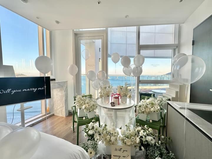 광안대교오션뷰 테라스 감성숙소 1201호/야외수영장/바베큐가능/애견동반 - Busan