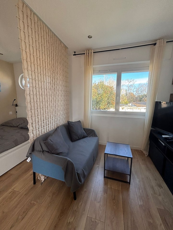 Studio Climatisé - Proche De La Mer - Parking - Villeneuve-Loubet