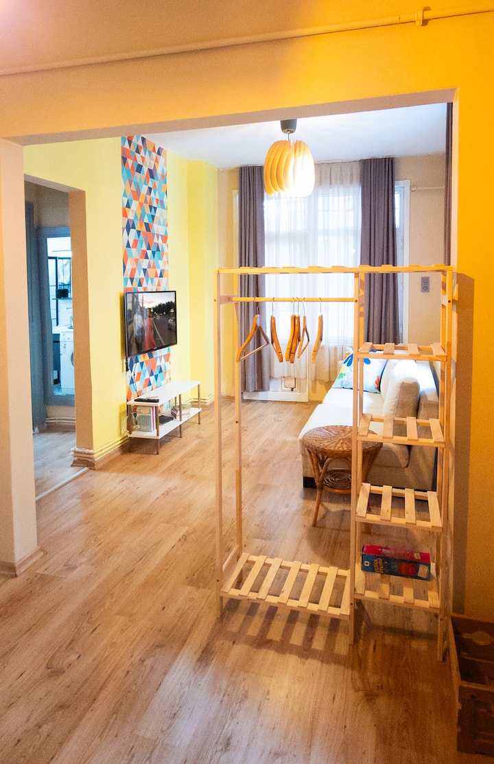 Design Flat 2 Min 2 Taksim Sq For 2pax,w/ Balcony - Kavacık