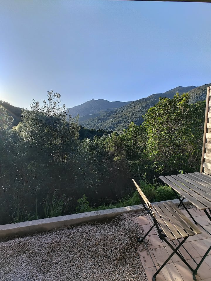 Beau Studio Privé Vue Maquis, Entre Plage & Nature - Ajaccio