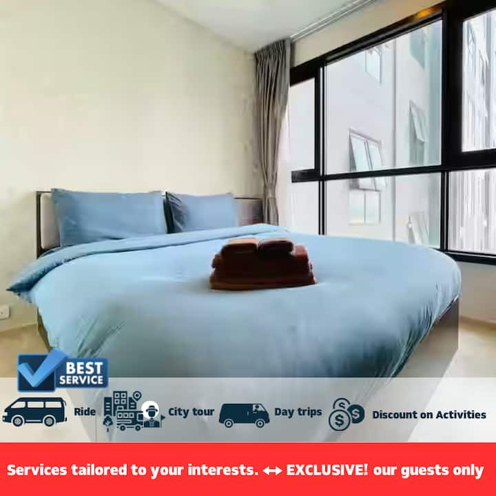 The Base 1-br Rare Seaview Unit - Pattaya City