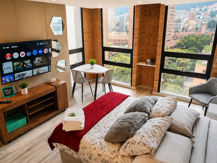 Loft Moderno Con Vista A Monserrate | Centro Int. - Calima