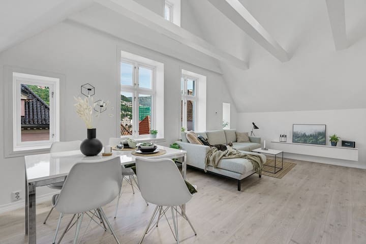 Moderne Toppleilighet I Sentrum - Bergen