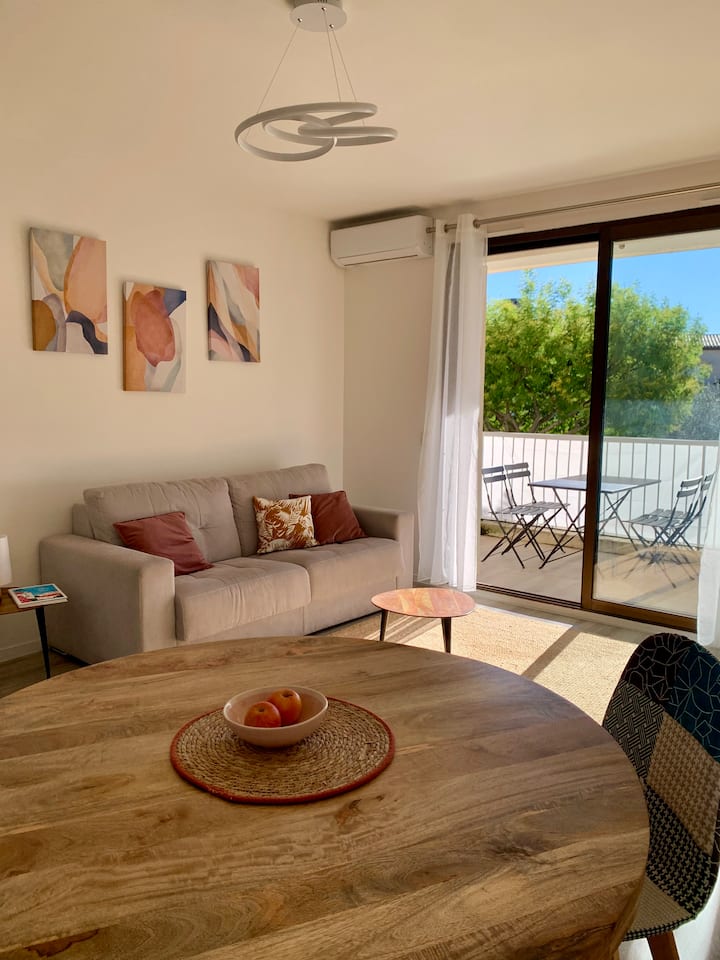 Appt. 2 Pièces, Moderne Et Avec Piscine & Tennis - Villeneuve-Loubet