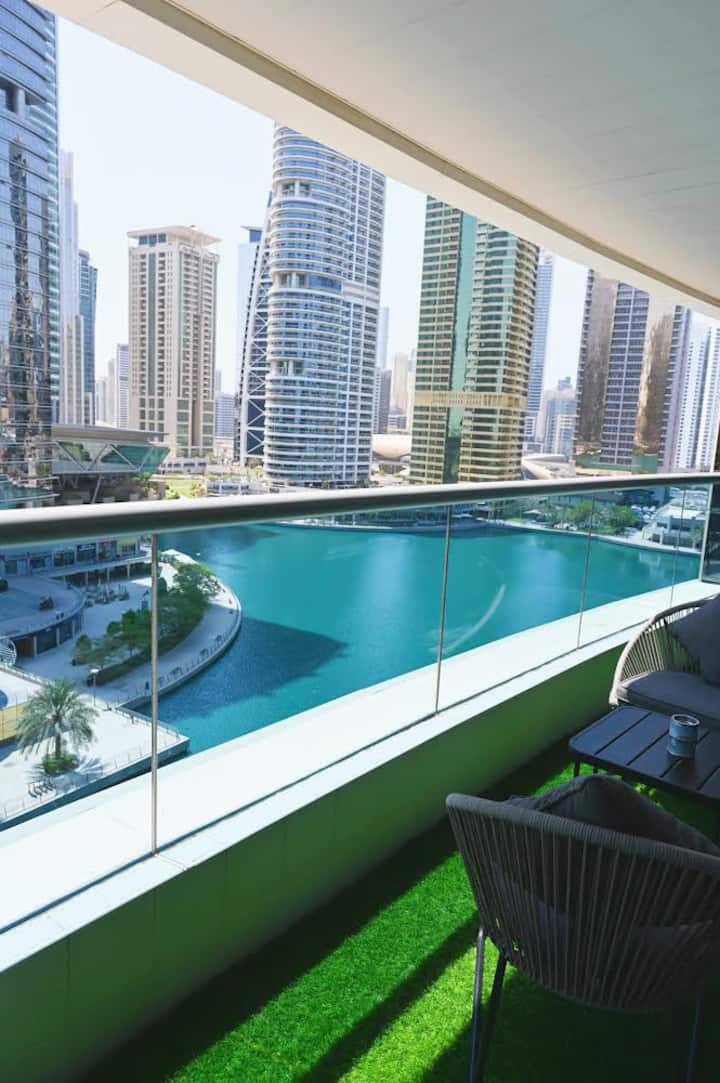 Lake View Cozy Stylish Jlt Apartment - Dubai Marina