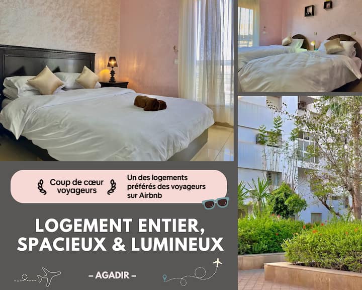 Logement Proche Des Plages Avec Vue Sur Montagnes - Agadir