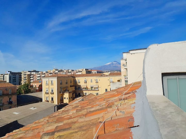 Penthouse In The Center With Terrace And Sea View - Catania