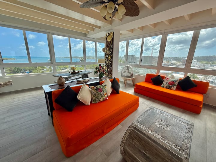 Caribbean View. Vista Al Mar Y Zona Central - San Andrés