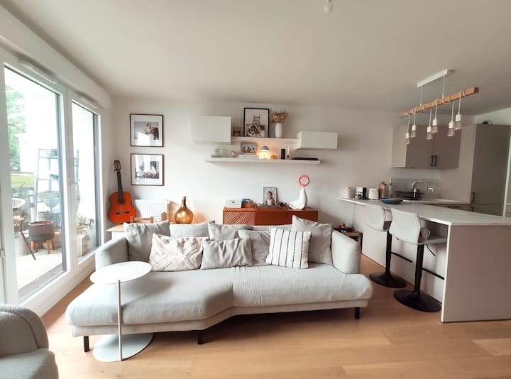 3 Pièces Cosy Moderne - Métro 14 - Stade de France