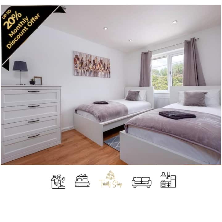 20% Off I Long Stays I Business I Wifi I Quiet I18 - Cambridge