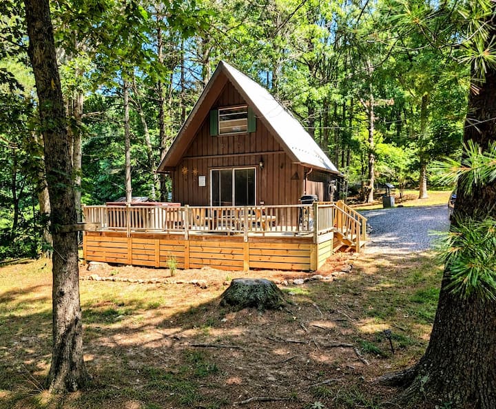 A-frame Cabin | Hot Tub + Creek | Dogs Welcome - Fancy Gap, VA