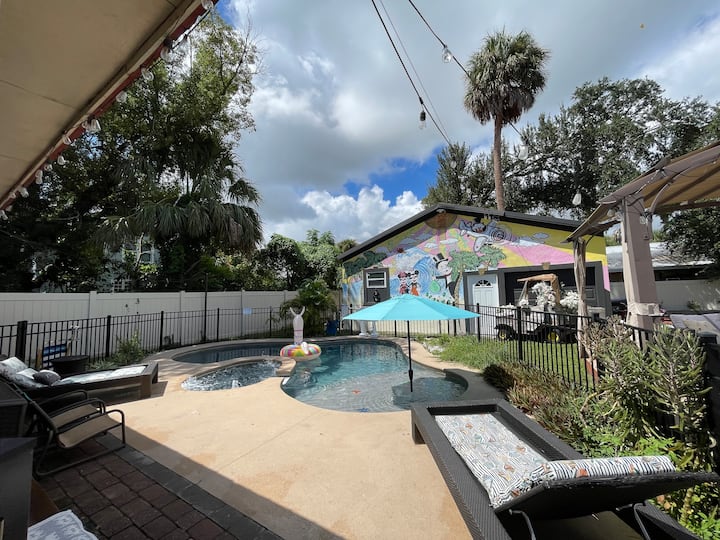 Beautiful Home Near Disney Privatepoolbbq Downtown - Kissimmee