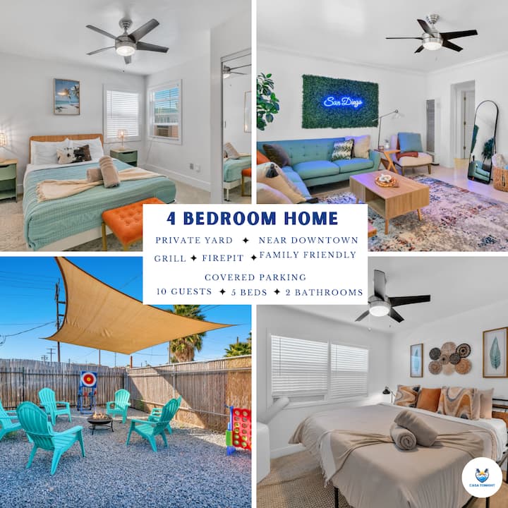 4bdrm W/king Bed- Gated & Private Backyard,games - Coronado, CA