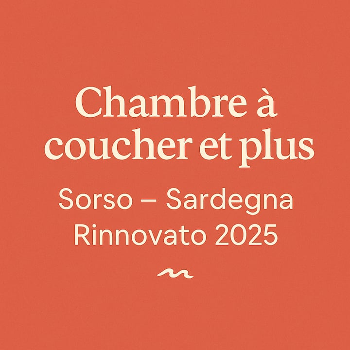 Rénové 2025 – Près De La Mer - Sassari
