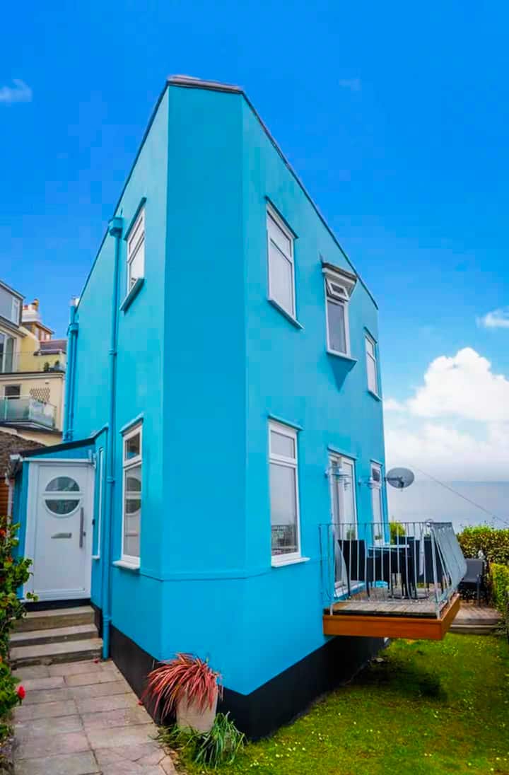Brixham Harbour Cliff Cottage With Seaview Balcony - Brixham