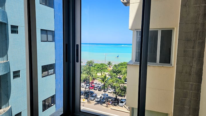 A7042\4 Beira Mar De Pajuçara Com Garagem/love Pet - Maceió