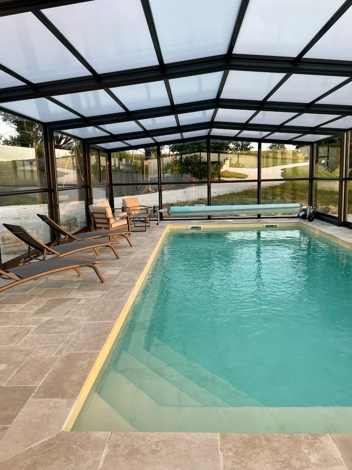 Ancienne Ferme Rénovée Avec Piscine - Dordogne